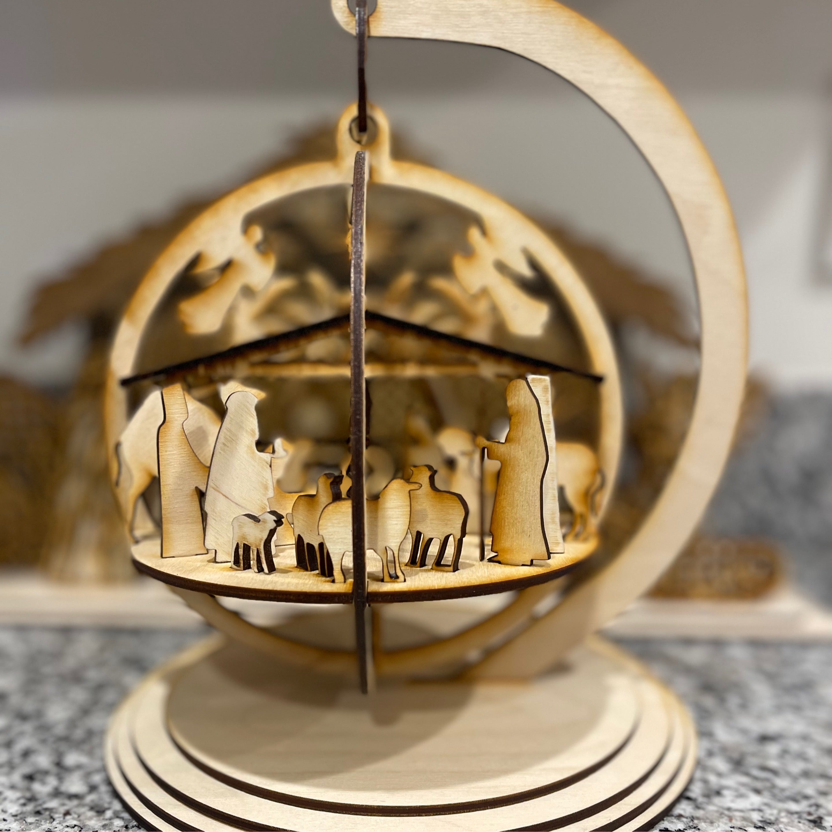Wooden Layered Nativity Scene | The Thirsty Crafter